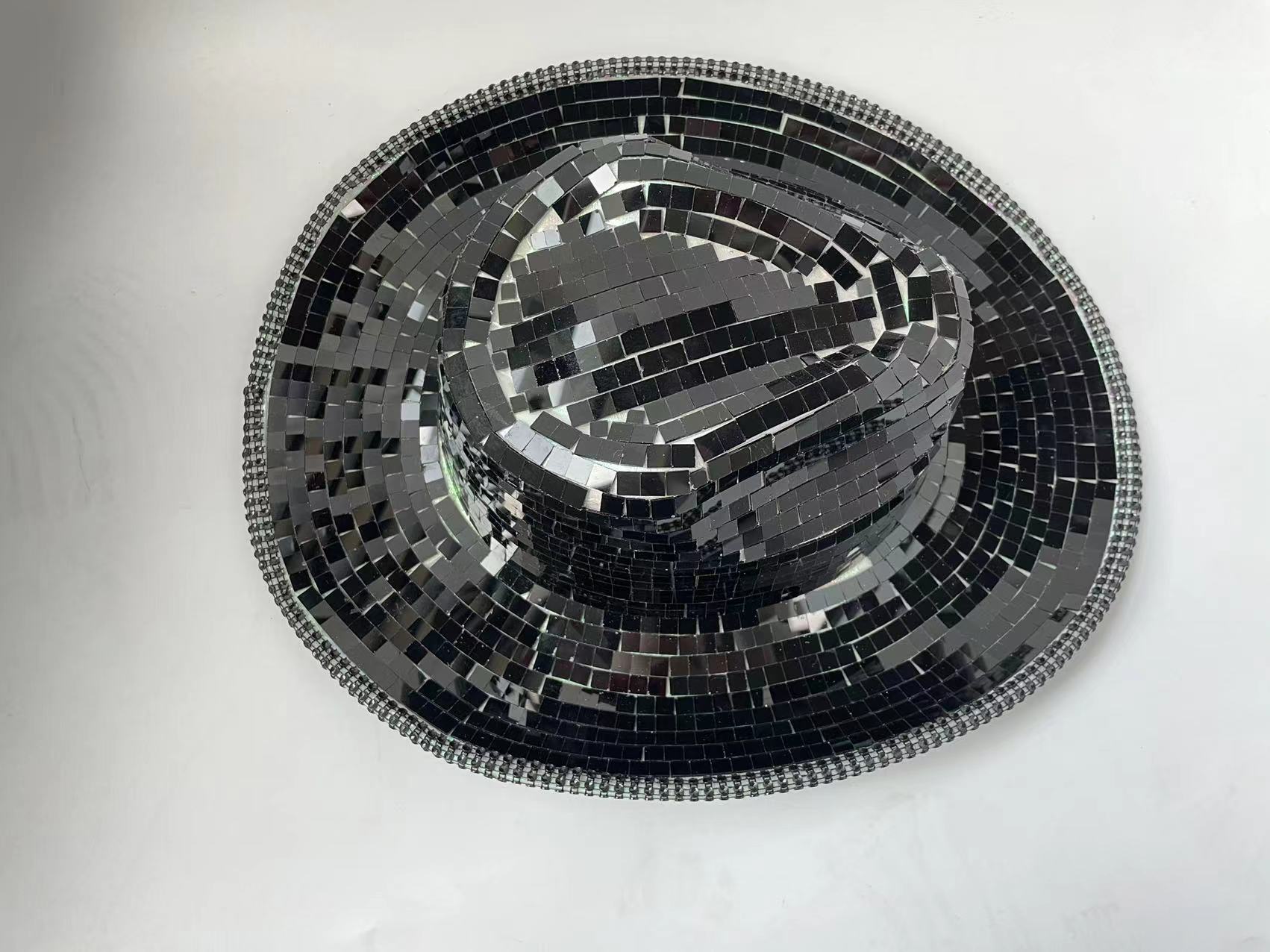 Disco Ball Cowboy Hat Sequin Sparkling Cowgirl Cap Party Costume ...