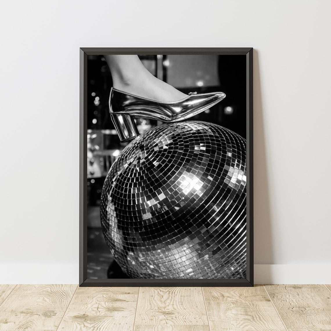 Disco Ball Disco Ball Disco Ball Girl Feminine Girl Fashion Poster ...