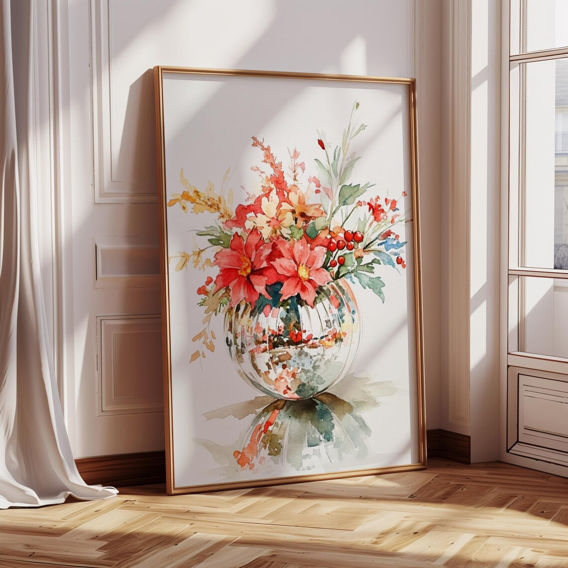 Disco Ball Flower Vase Poster, Retro Preppy Room Decor Home Decor ...