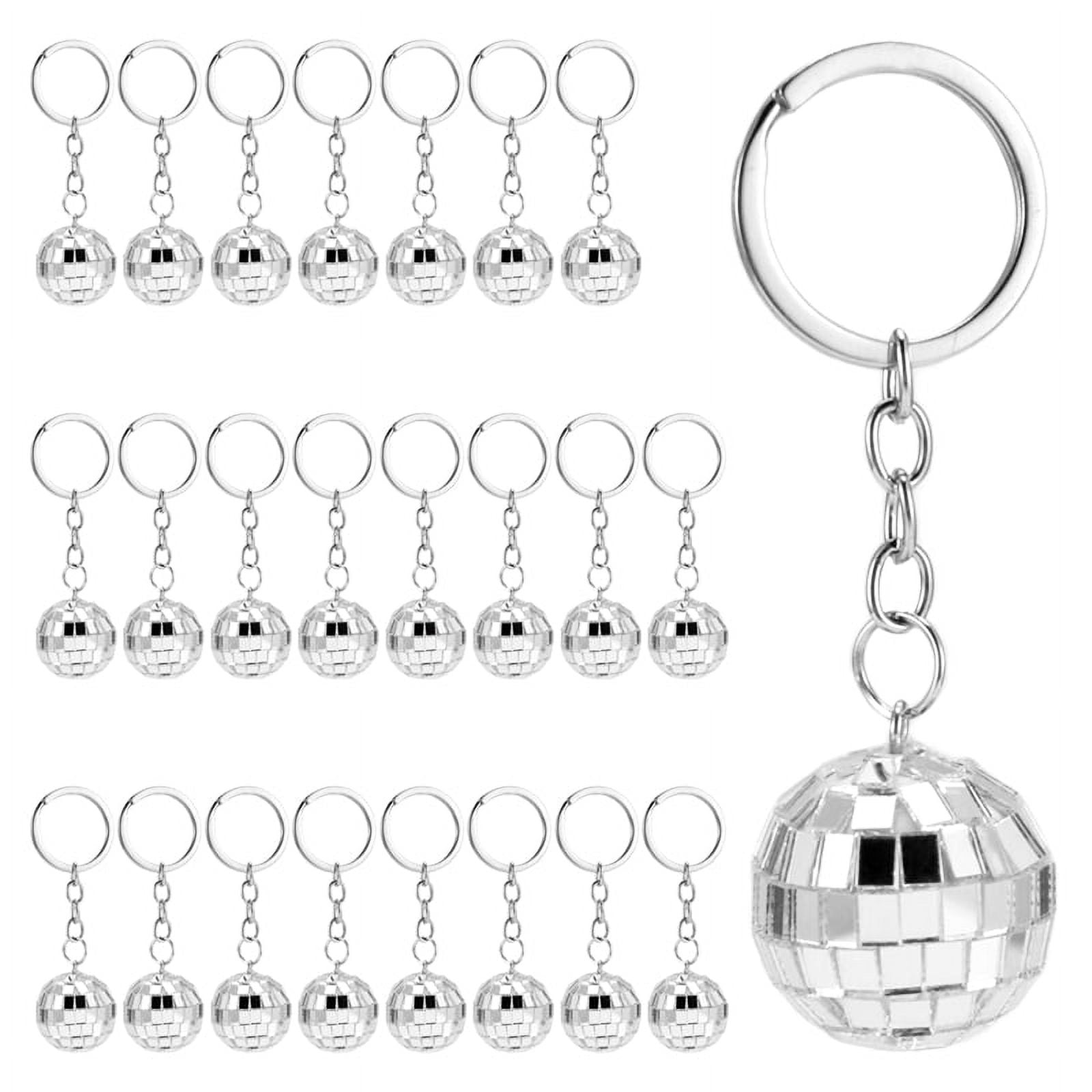 Disco Ball Keychain,24 Pieces Disco Ball Party Favors Keychain 70S ...