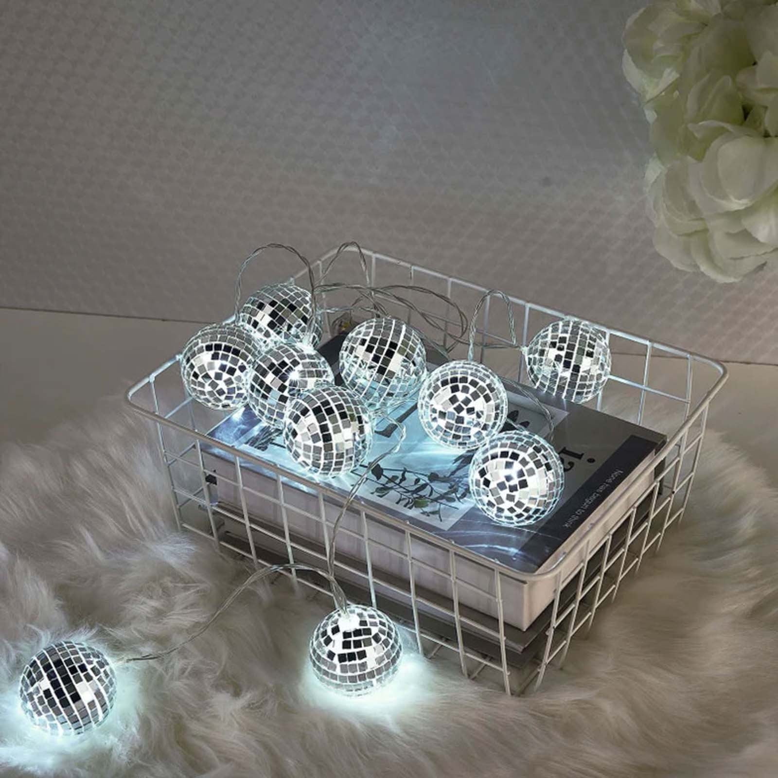 Disco Ball Led Lights String,10 Bulb LED Light Strings For Parties ...