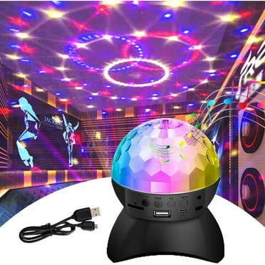 DAYBETTER Disco Ball Decor Strobe LED Party Lights,8 Modes Disco DJ Lights for Parties ...