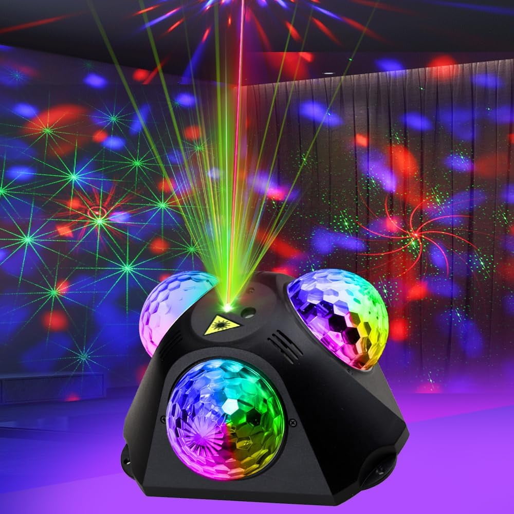 Disco Ball Lights for Parties, Party Dj Lights 3 Magic Ball Sound ...