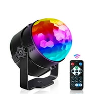 DJ Disco Stage Party Lights, LED Sound Activated Light RGB Flash Strobe ...