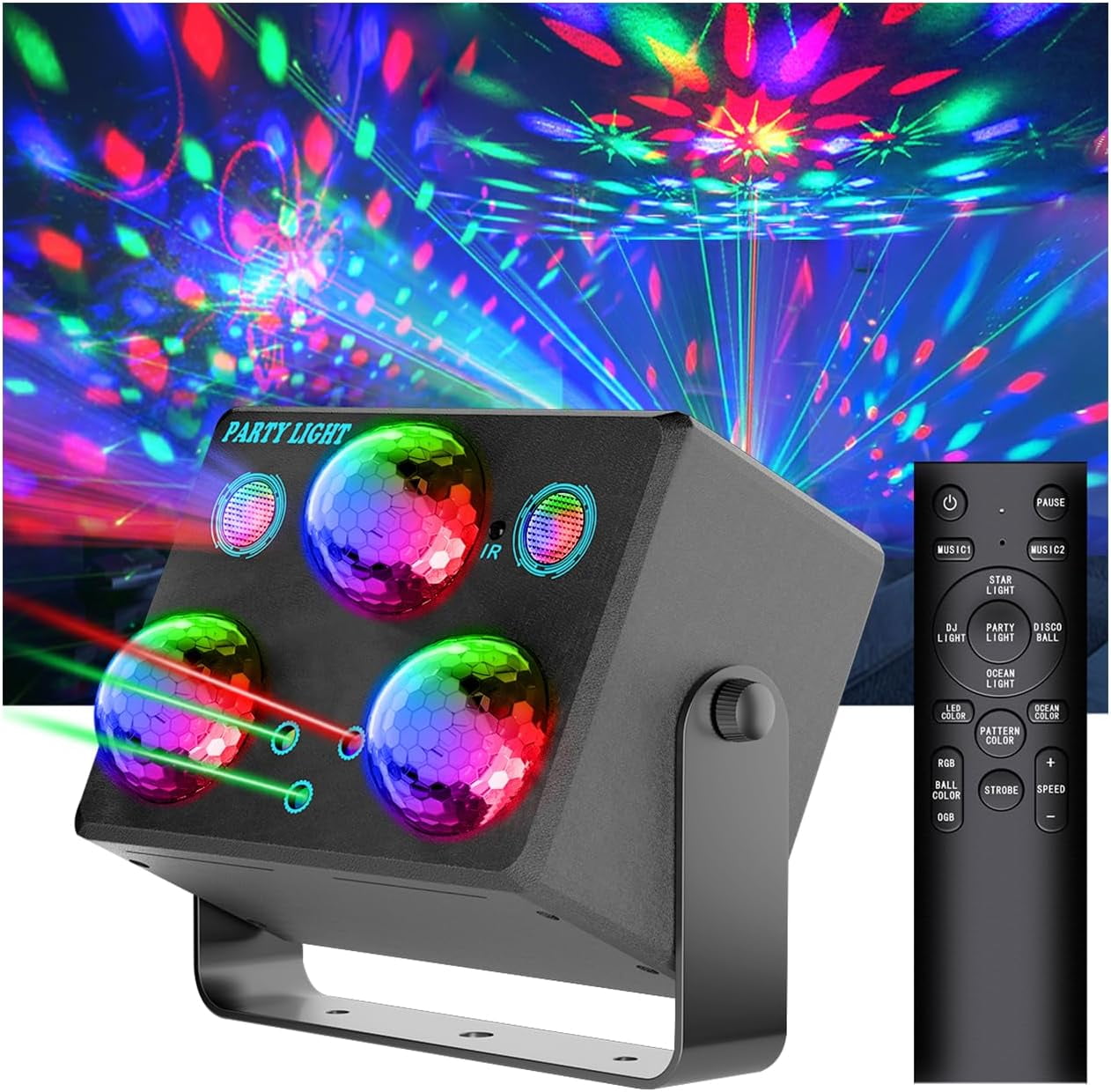 Disco Ball,Party DJ Disco Light Strobe Stage Dance Light Party Sound ...