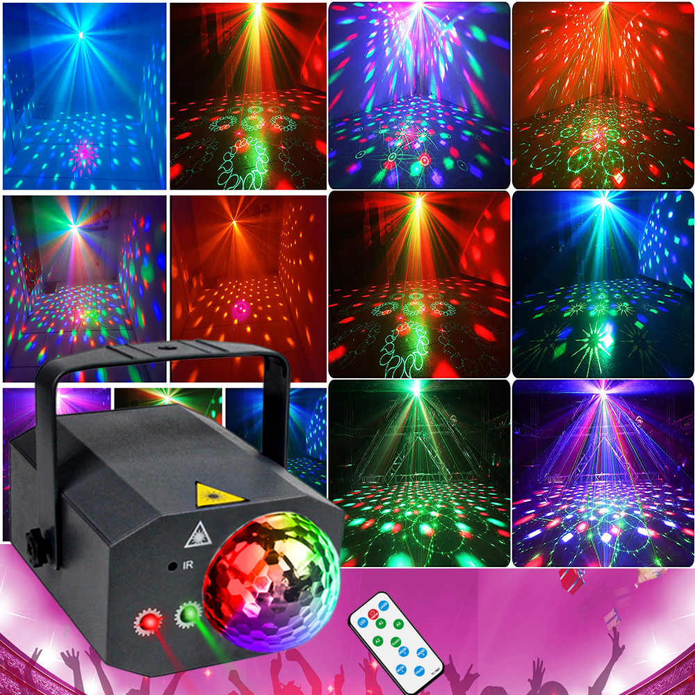 LED Rotating Light Lighting Full Color Disco Party Crystal Ball Lights ...