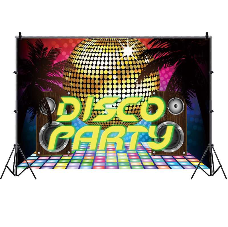 Disco Ball Photo Backdrop Hip Hop Music Dance Party Photo Background ...