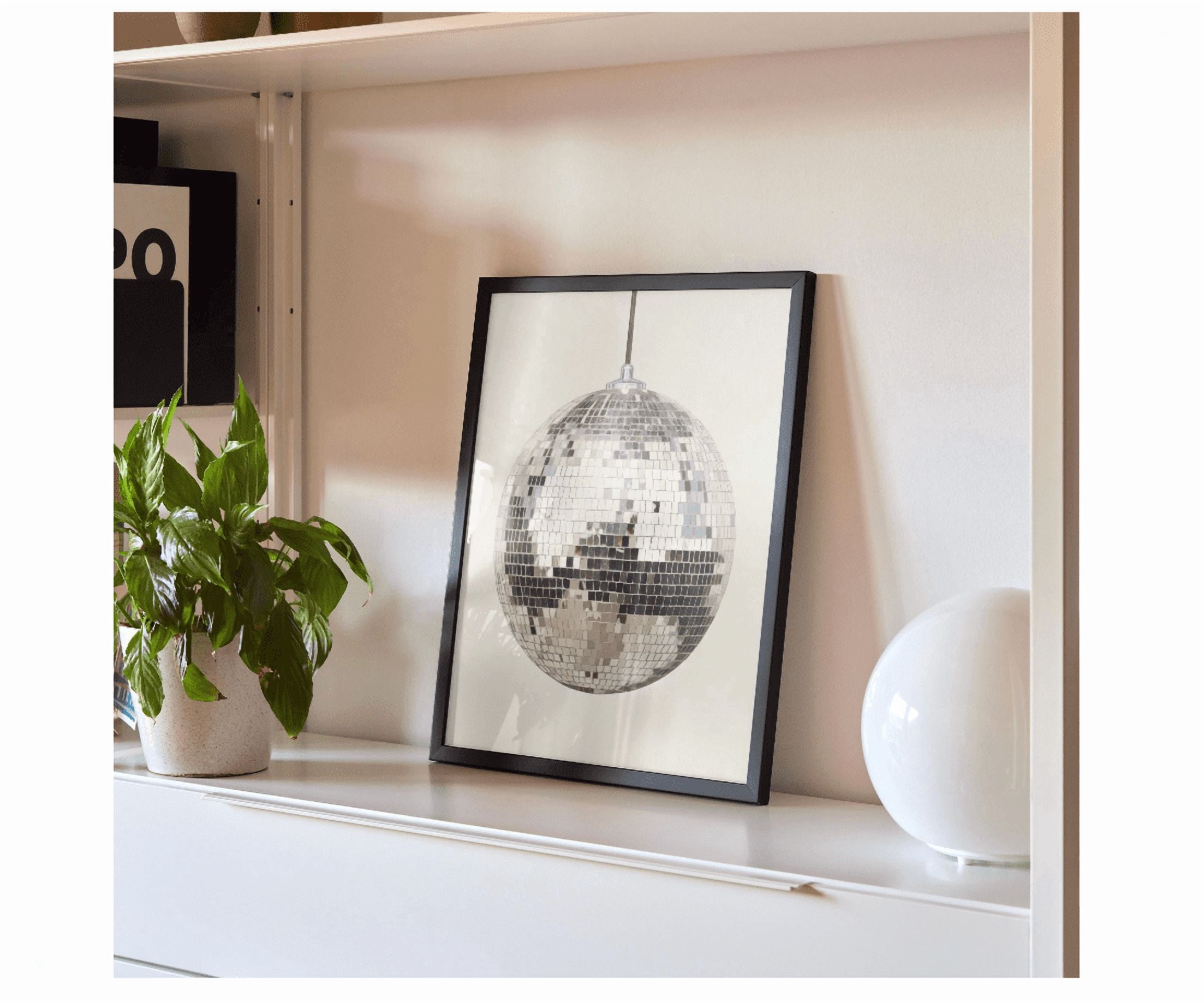 Disco Ball Poster Fun Gallery Wall Art Home Decor Office Wall Art ...