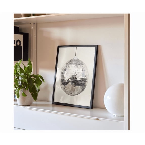 Disco Ball Poster Fun Gallery Wall Art Home Decor Office Wall Art ...