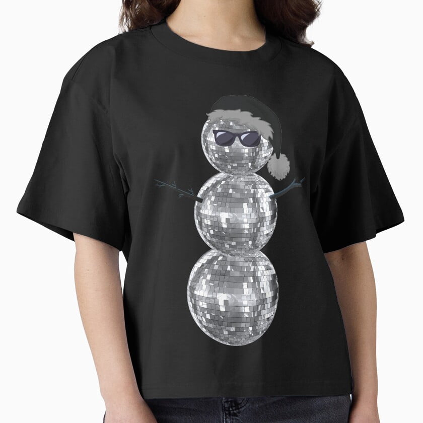 Disco Ball Snowman New Year's Eve Ball Drop Celebration Unisex T-Shirt ...