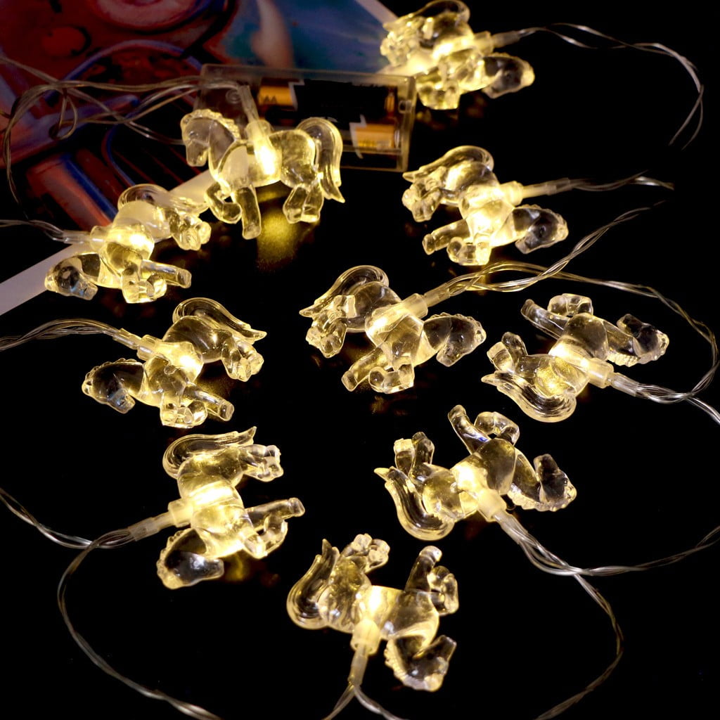 Disco Ball String Lights Battery Operated, Plastic Indoor Lights String ...