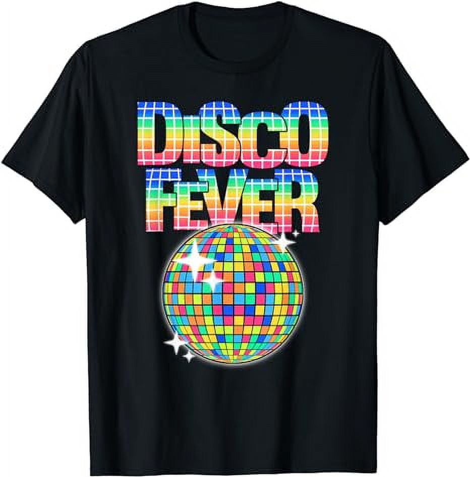 Disco Ball Themed Vintage Disco Fever Dancing T-Shirt - Walmart.com