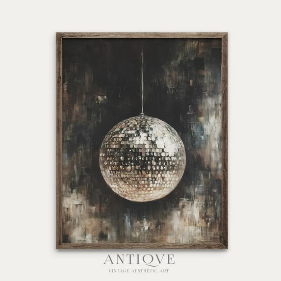 Disco Ball Vintage Festive Party Decor, New Year'S Vintage Art,_V Home ...