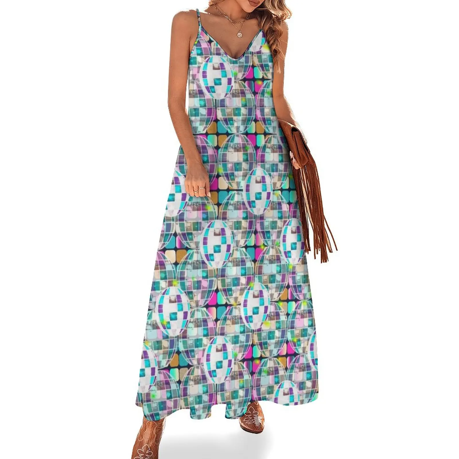 Disco Balls Sleeveless Dress dress women 2025 Woman dresses dress ...