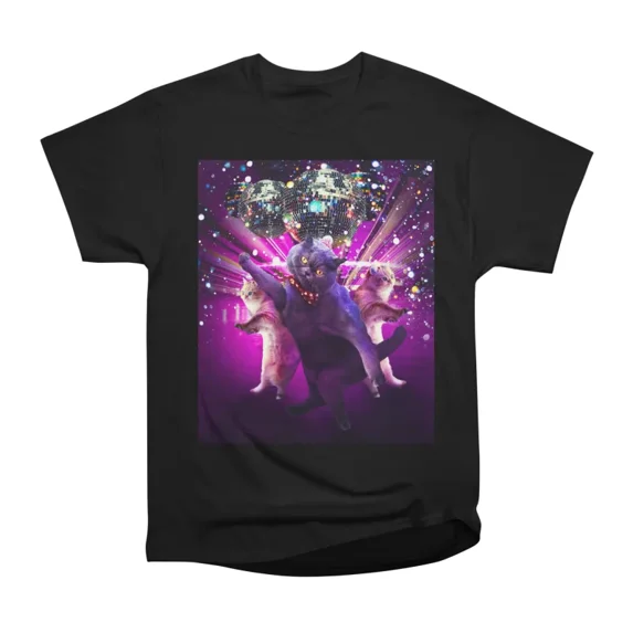 Disco Cat Rave TShirt Tee Gift For Him Merch For Her Apparel For Friend ...