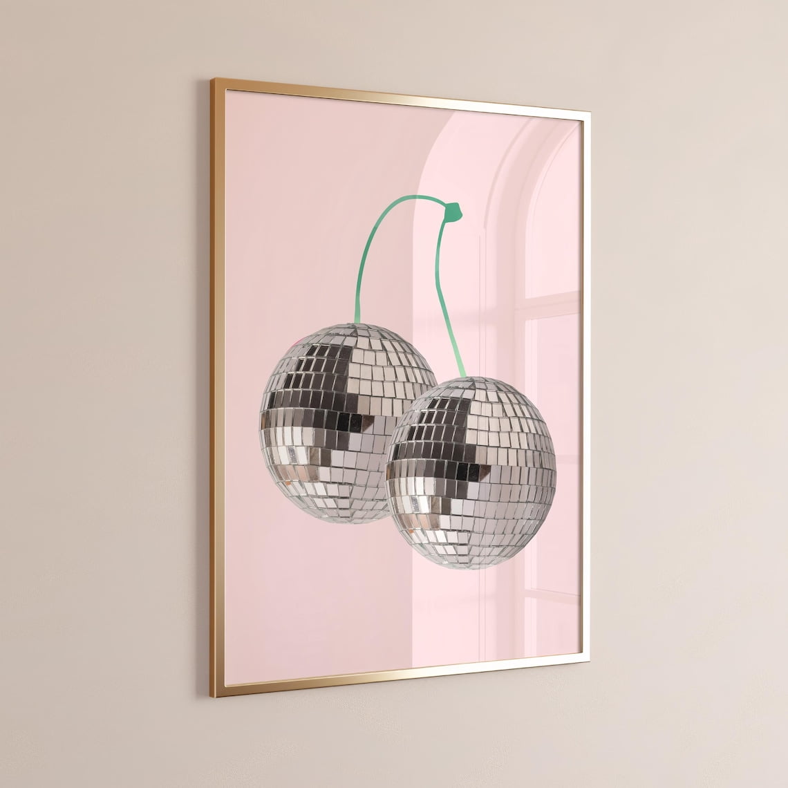 Disco Cherry Print-70S Wall Print-Preppy Pink Poster-Disco Cherry ...