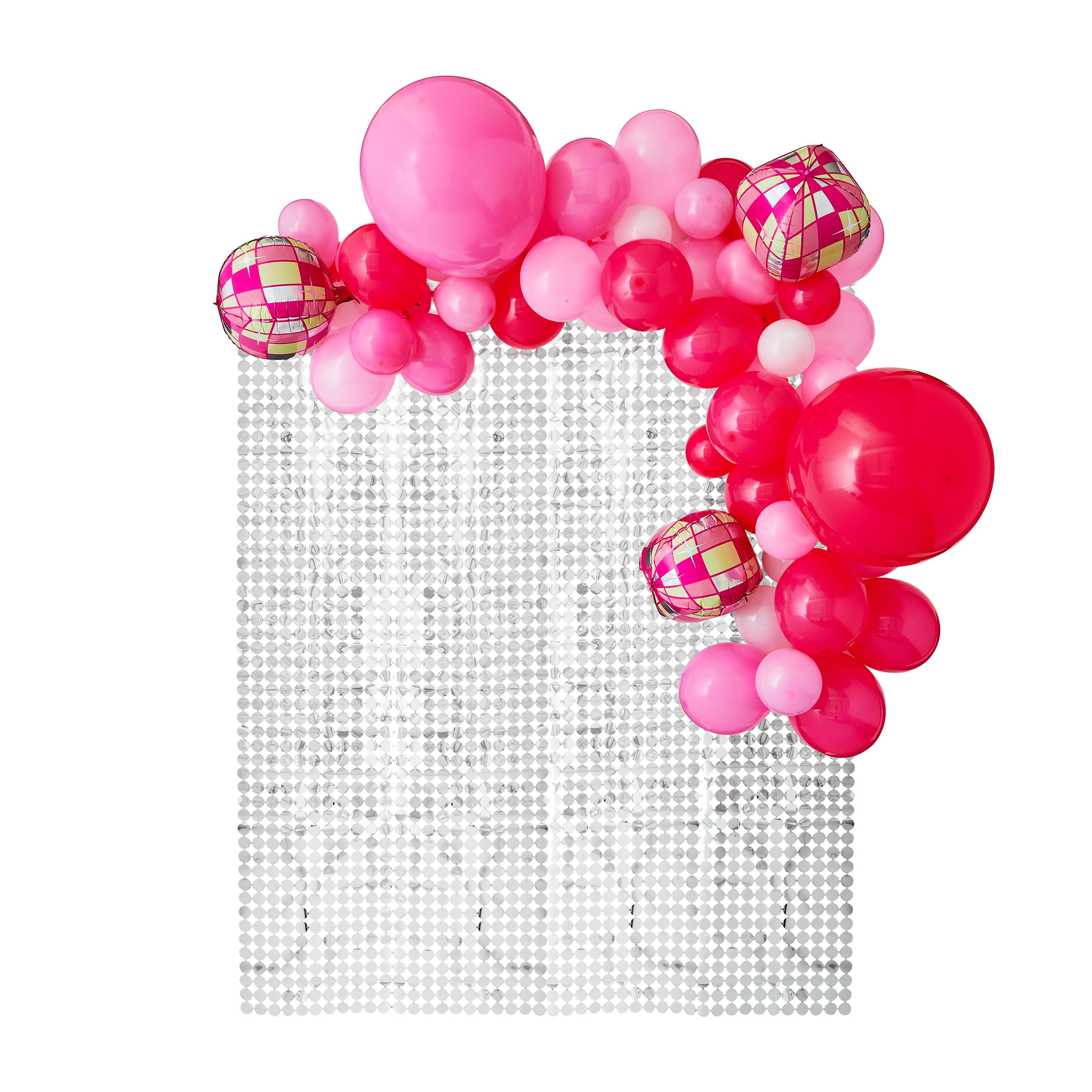 Way To Celebrate Disco Cowgirl Balloon Arch Kit with Pink Latex and ...