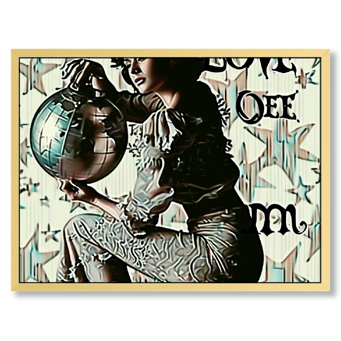 Disco Cowgirl Poster - Retro Cowgirl Print - Western Art - Howdy Art ...
