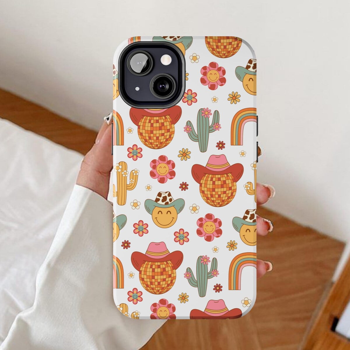 Disco Cowgirl Western Retro Vintage Rodeo Phone Case iPhone 17 11 12 13 ...