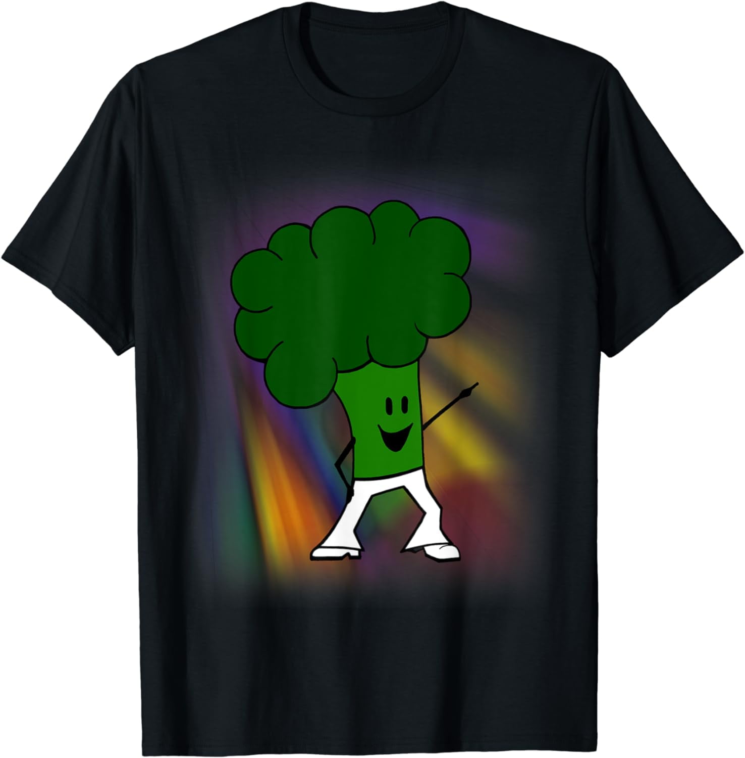 Disco Dancing Broccoli T-Shirt - Walmart.com
