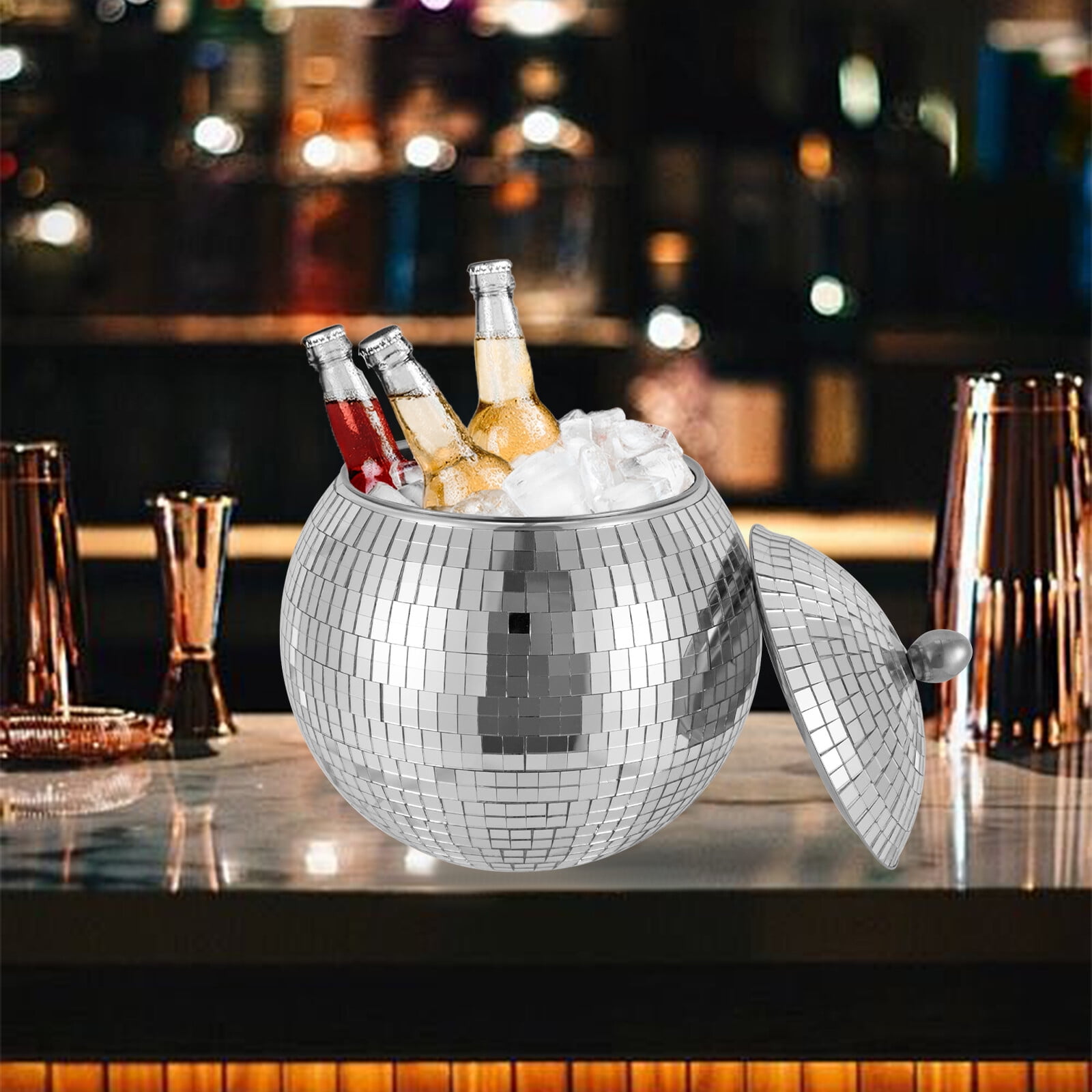 Disco Ice Bucket Washable Drink Bucket Beverage Ice Bucket Storage ...