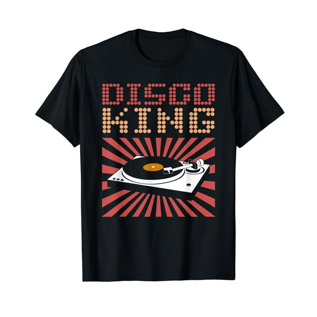 Disco King Black T-Shirt 70s Disco Themed Shirt Vintage Retro Tee ...