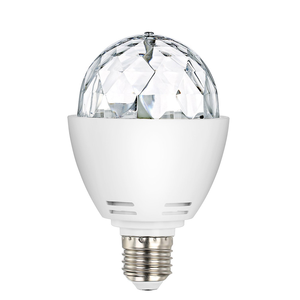 Disco Light Bulb LED Party Bulb 3W E27 Rotating Stage Strobe DJ Dance ...