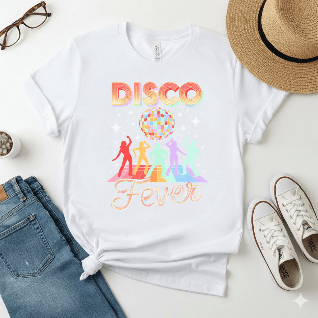 Disco Lights Retro Dance Party Family Fun Graphic Unisex T-Shirt V11186 ...