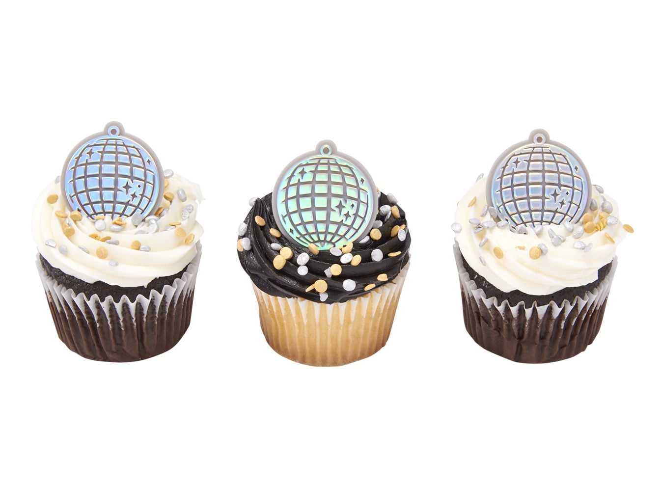 Disco-Metallic Cupcakes - Walmart.com