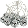 Fizz Creations Indoor 67-inch Disco Mirror Ball LED String Lights, 10 ...
