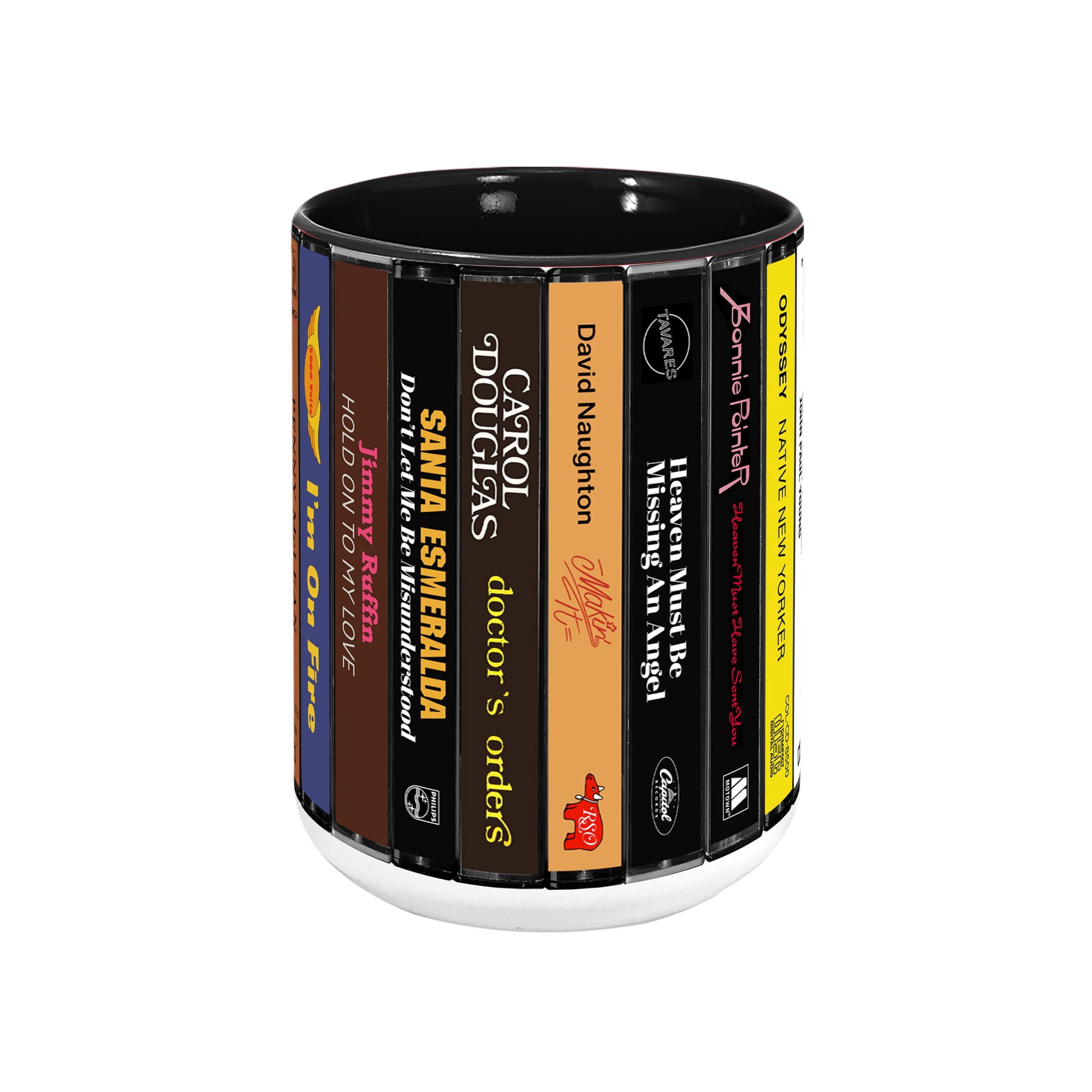 Disco Music Cassette Retro Collection Accent Ceramic Coffee Mug, 11 oz ...