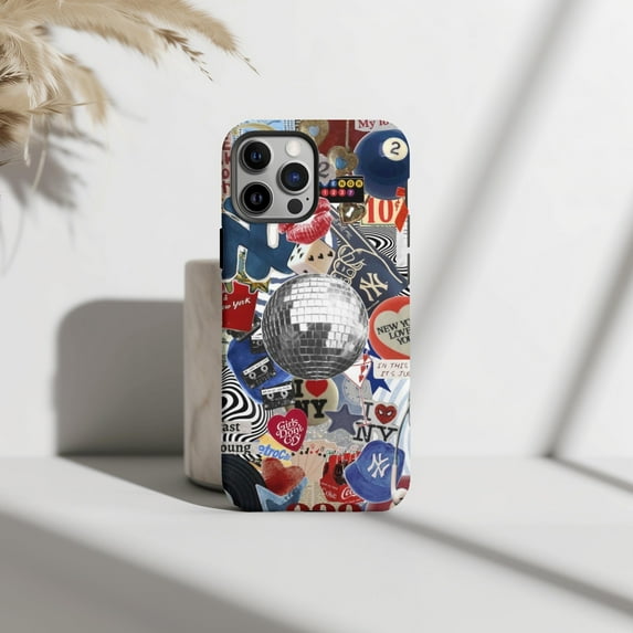 Disco New York City Phone Case Downtown Girl Collage iPhone 17 11 12 13 ...