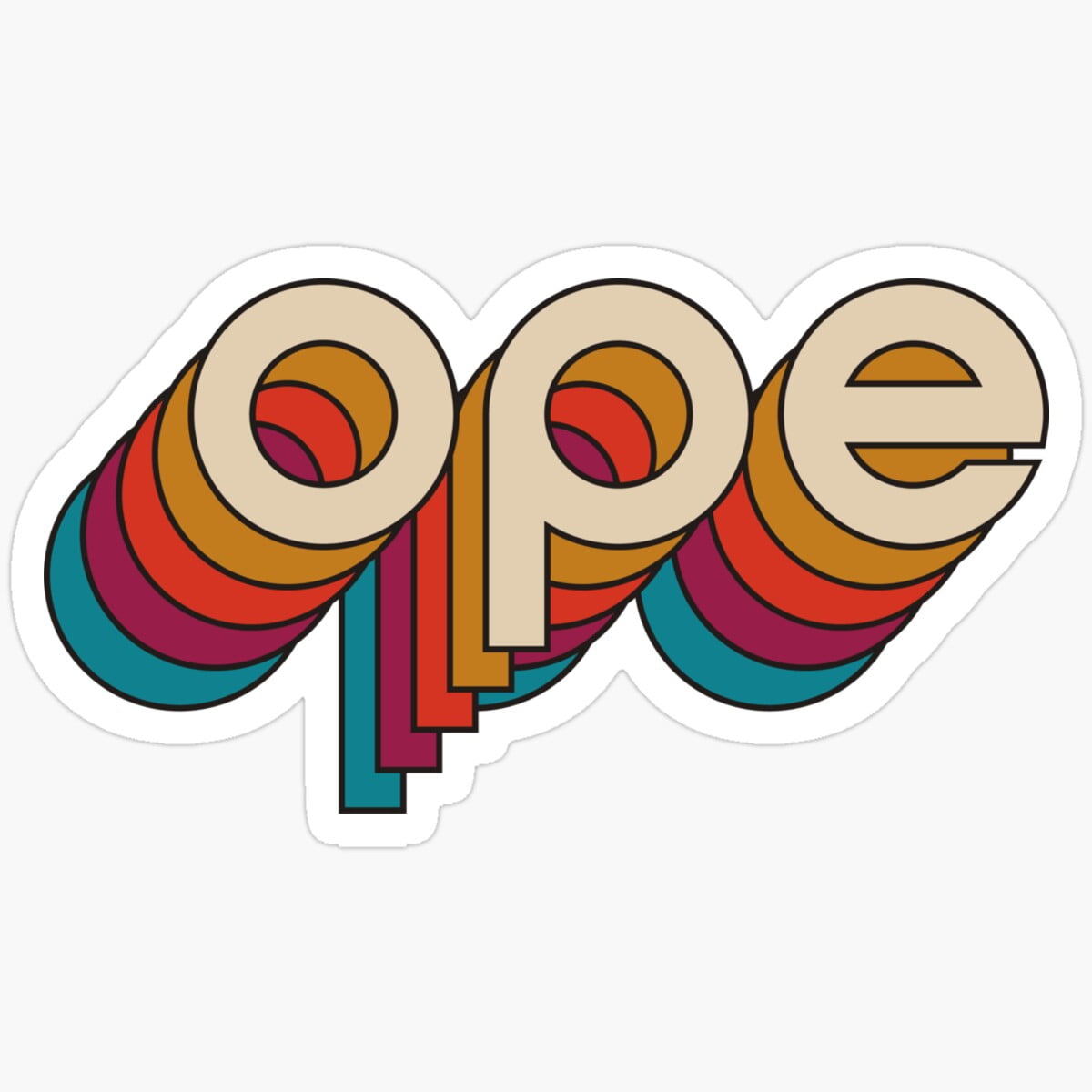 Disco Ope Sticker. Gift For You - Decorate Laptops, Water Bottles, And ...