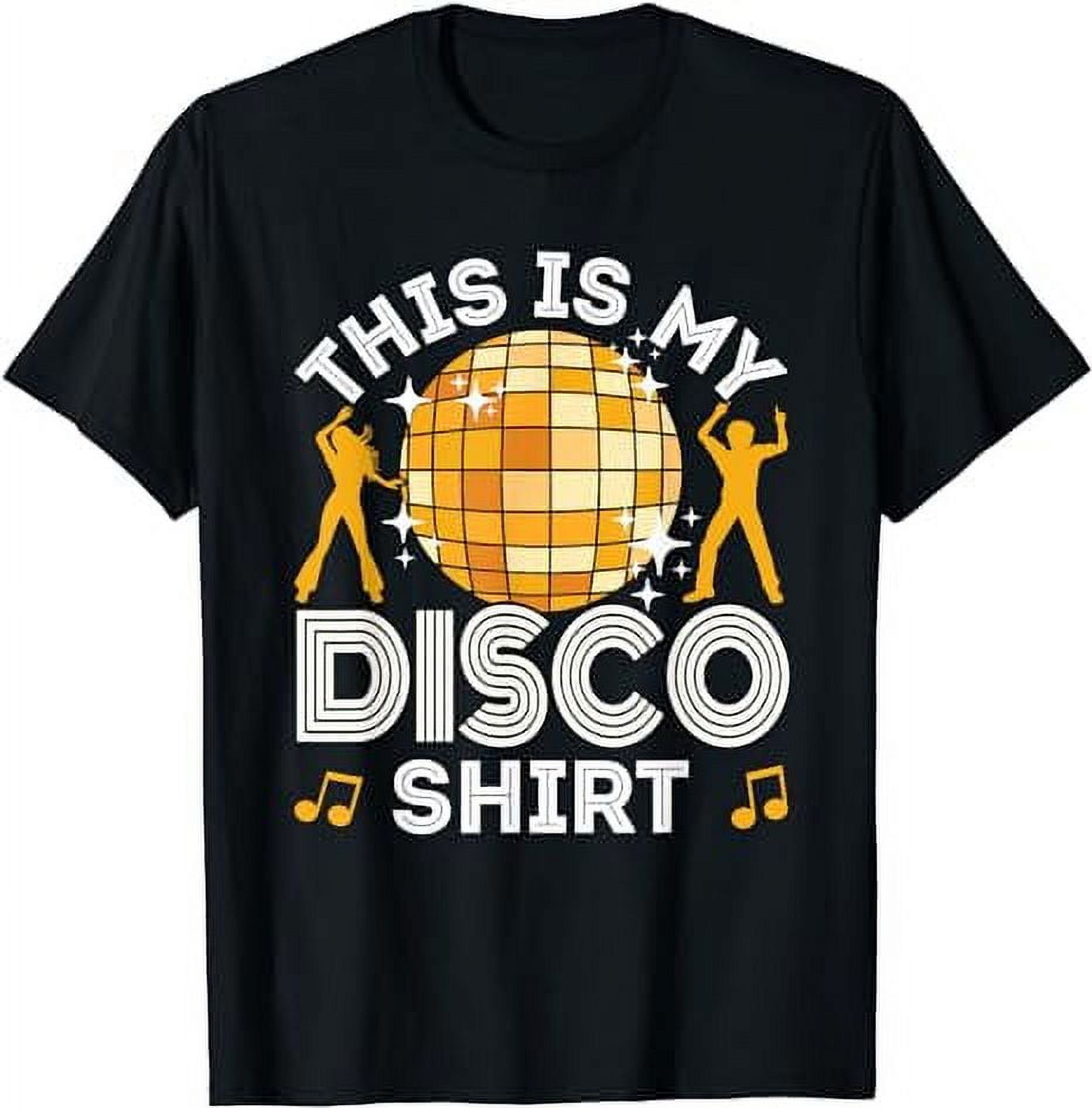 Disco Outfit Women Men, 70s & 80s Costume, This Is My Disco T-Shirt ...