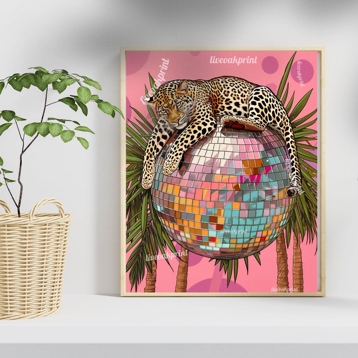 Disco Panther - Maximalist Wall Art - Panther Print - Panther Wall Art ...