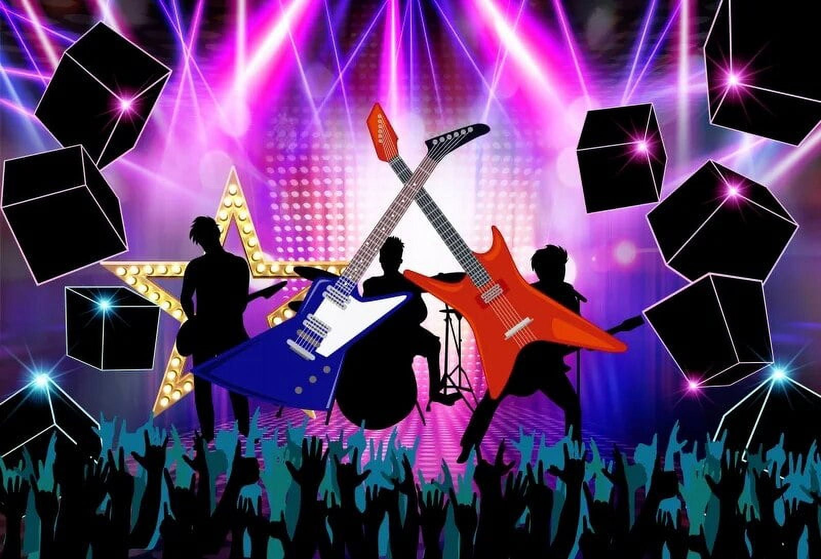 Disco Party Backdrop 70s 80s 90s Night Club Let's Glow Neon Dance Party ...