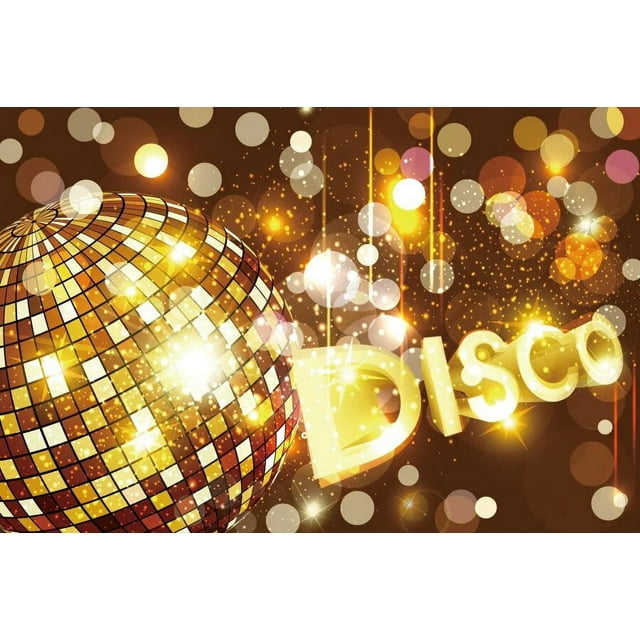 Disco Party Backdrop Back to 80s 90s Let's Crazy in The Dark Glow Neon ...
