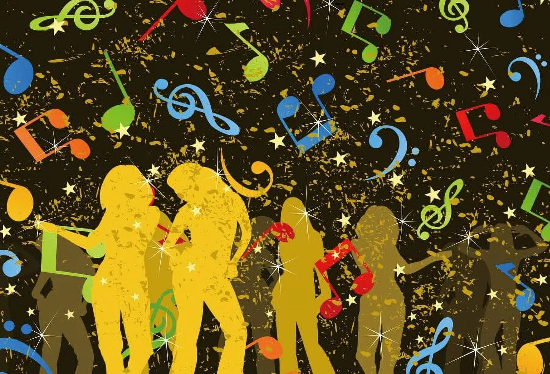 Disco Party Backdrop Back to 80s 90s Let's Crazy in The Dark Glow Neon ...