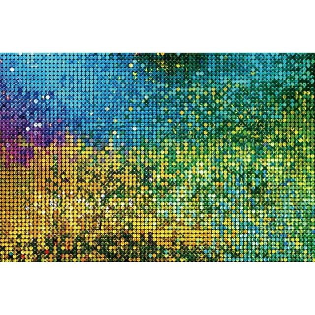 Disco Party Backdrop Colorful Sequins Glitter Halos Wedding Birthday ...