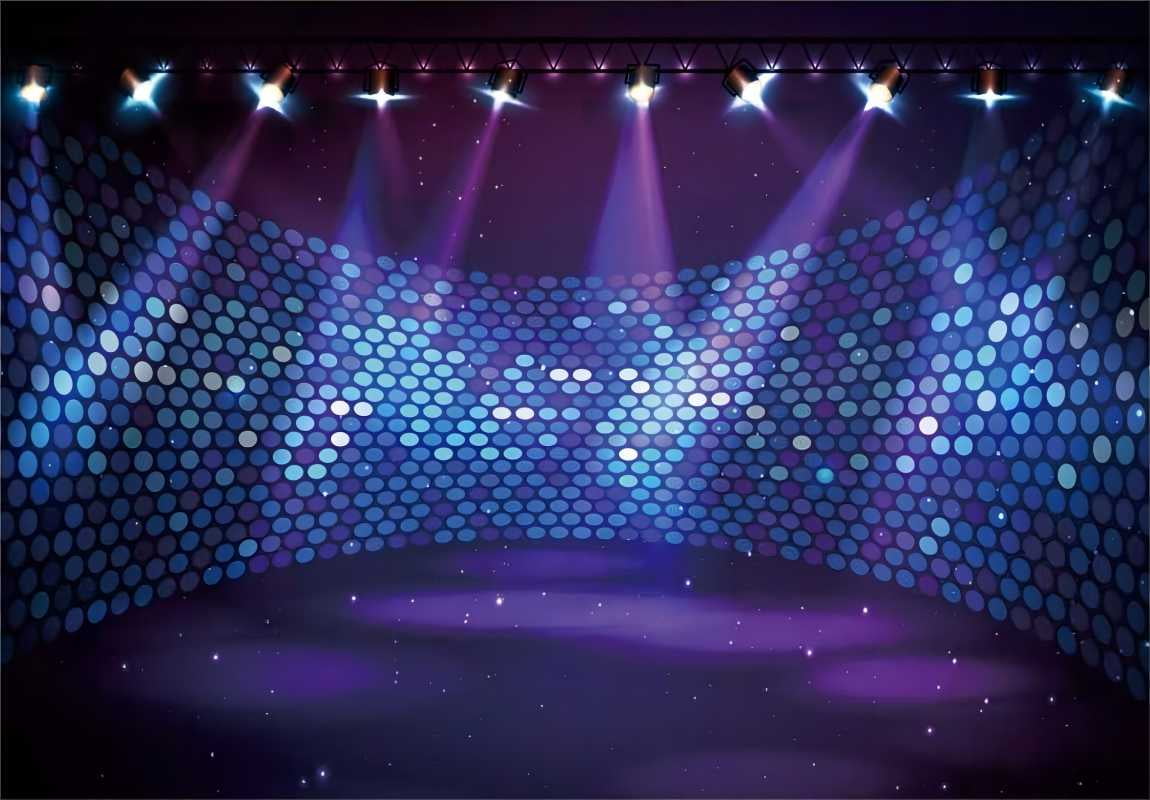 Disco Party Backdrop Dace Music Show Entertainment Free Stage Concert ...