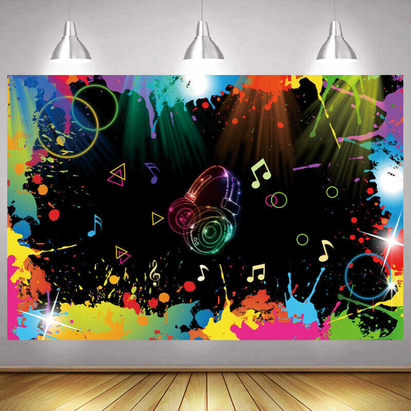 Disco Party Backdrop Graffiti Hip Hop Not Music Dance Photo Background ...