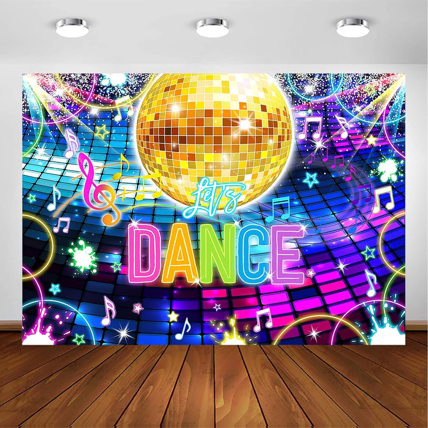 Disco Party Backdrop Kids Hip Hop Dancing Birthday Dance Party ...