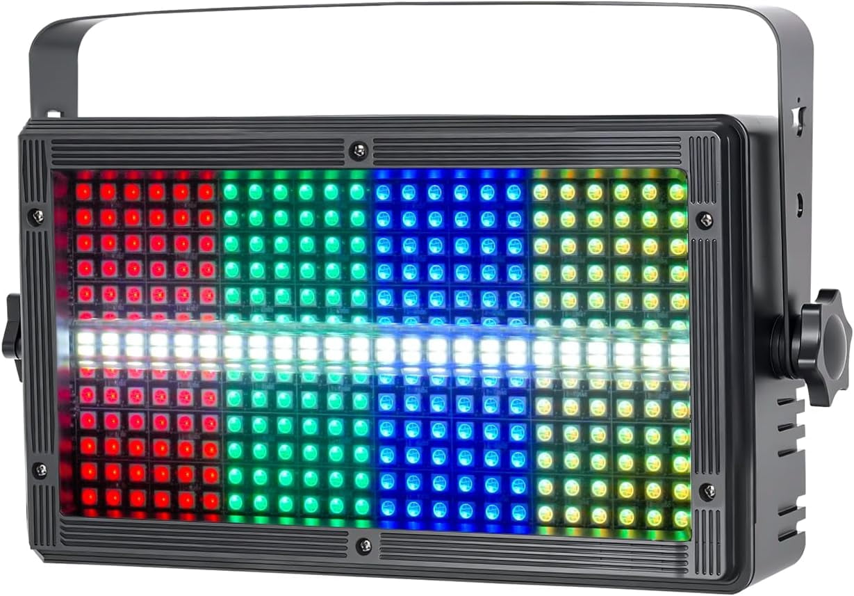 Disco Party Lights, 8 Partition RGBW 4-in-1 Background Auto Play ...