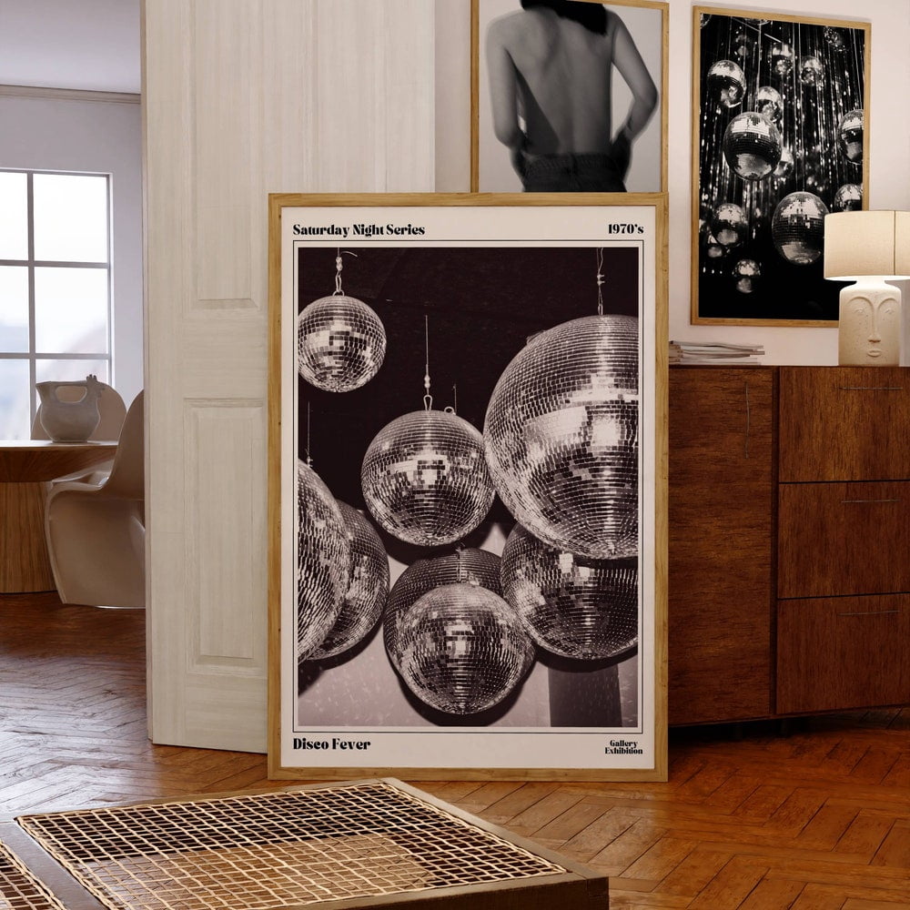 Disco Print, Disco Poster, Trendy Wall Art, Preppy Bar Cart Art, Disco ...