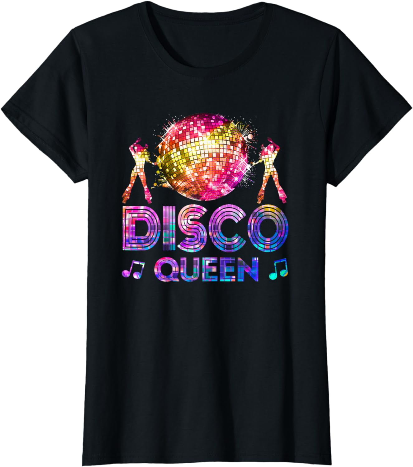 Disco Queen - 70's Disco Themed Vintage Seventies Costume T-Shirt ...