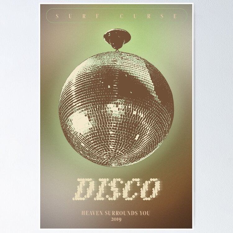 Disco Surf Curse Poster Poster- Unframed Poster | Wall Art | Perfect ...
