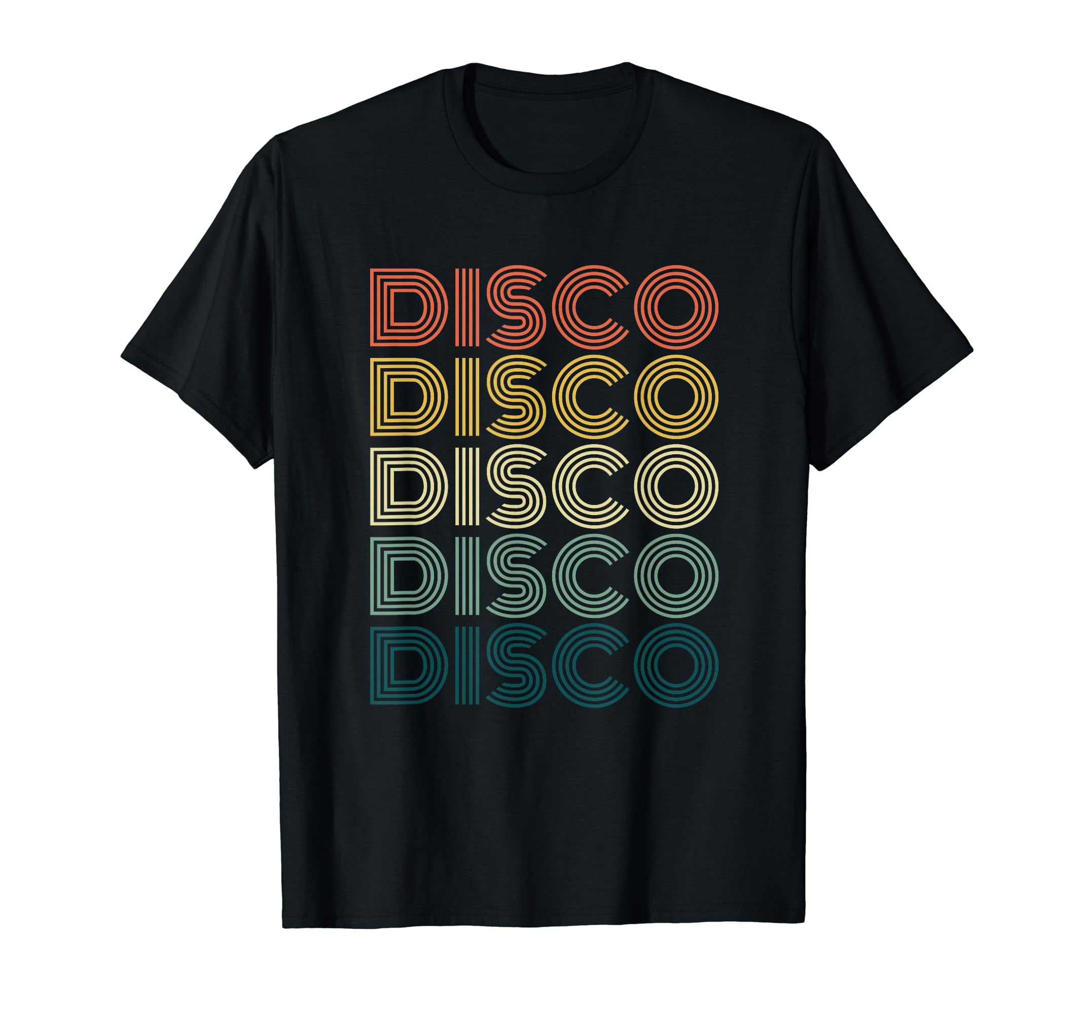 Disco Themed, Funky Vintage 70s 80s Tee For Dance Parties Black T-Shirt ...