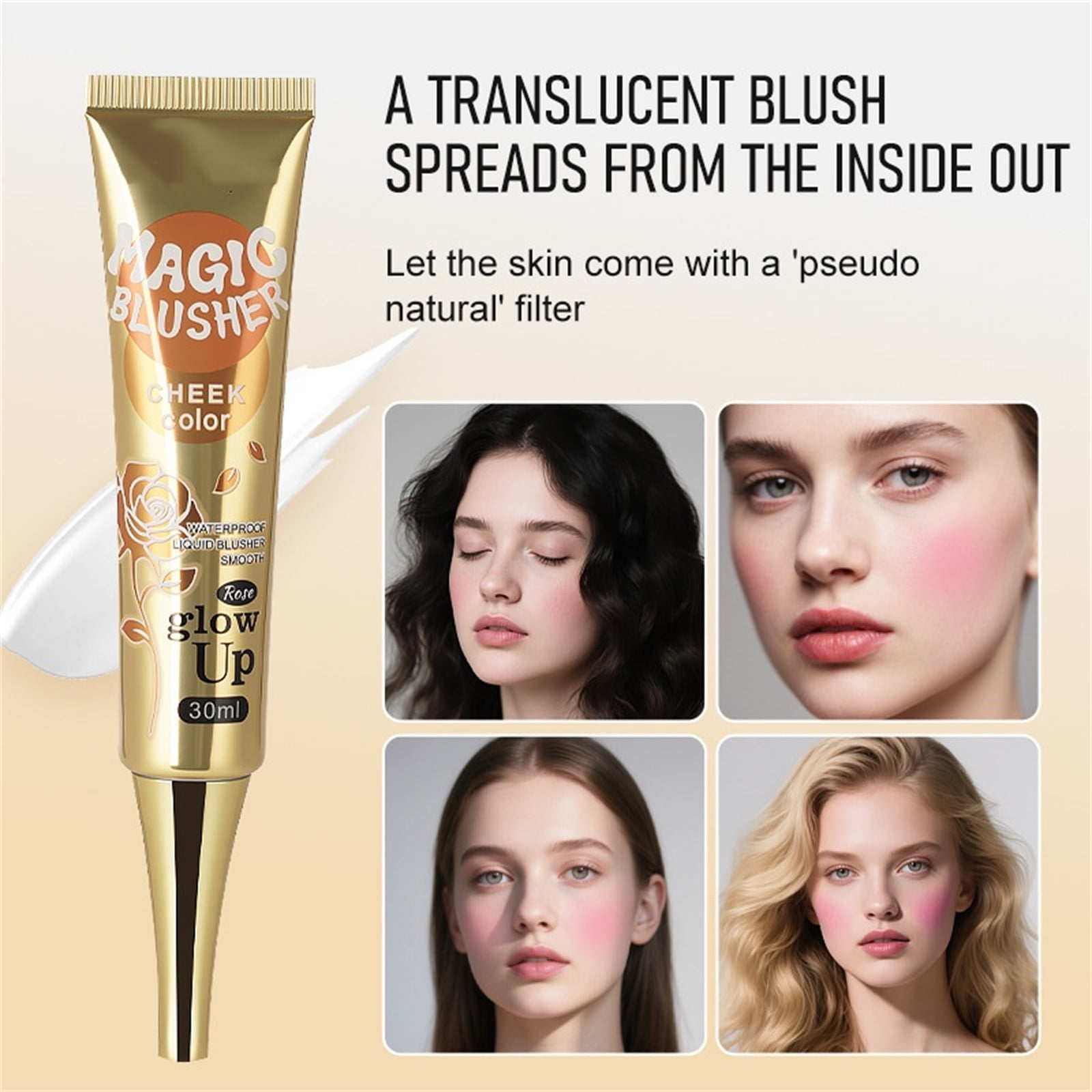 Discoloured Powder Blusher Gradual Makeup Creating A Natural And Ruddy ...