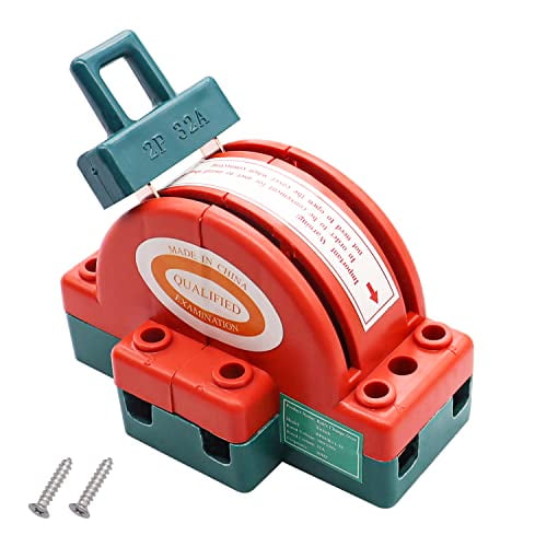 Disconnect Knife Switch 32A 220V 2 Pole Double Throw DPDT Power ...