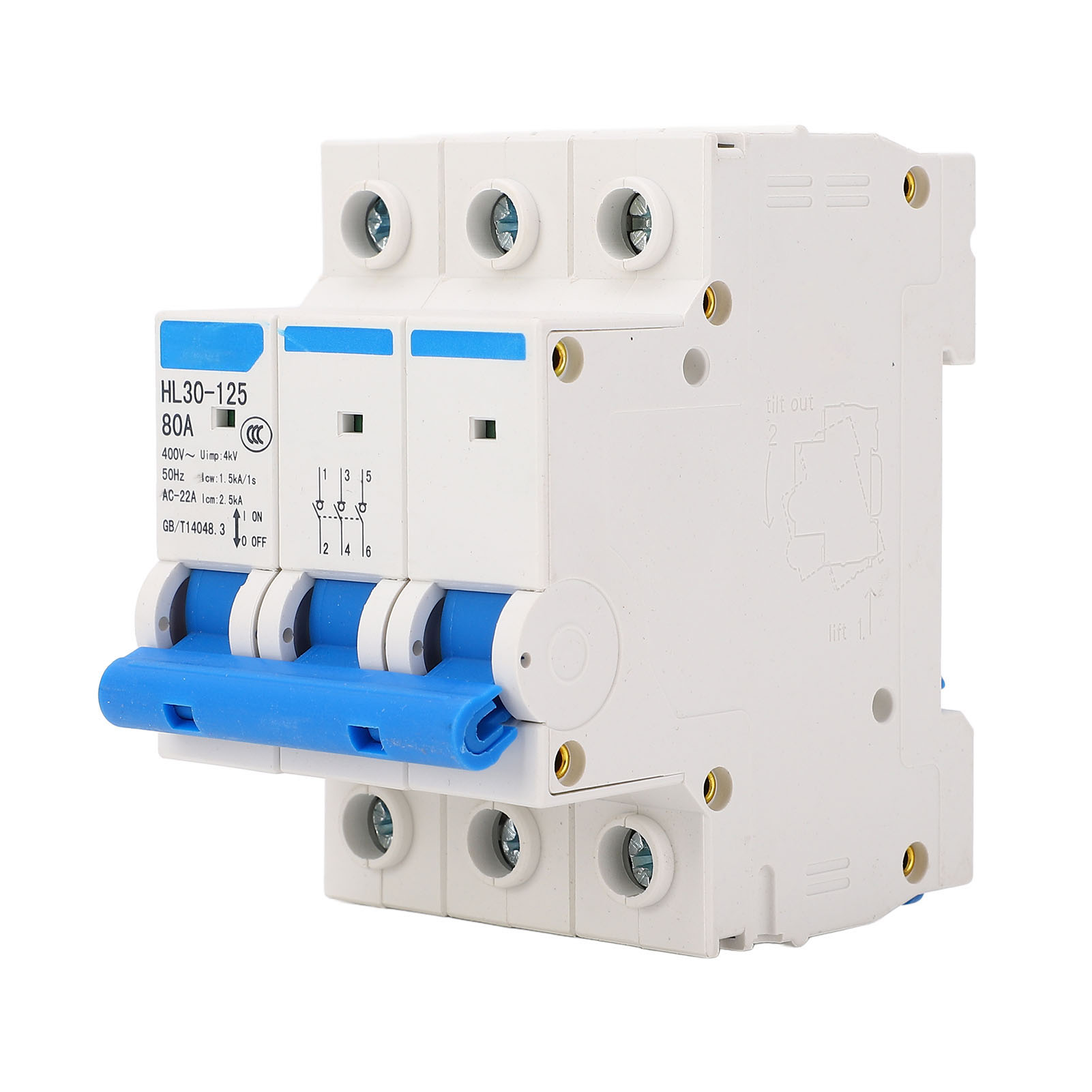 Disconnecting Switch Miniature Circuit Breaker PC Flame Retardant 3 ...